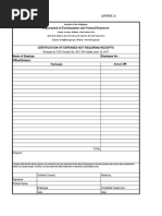 Template - Certificate of Expenses Not Requiring Receipts - Supplies ...