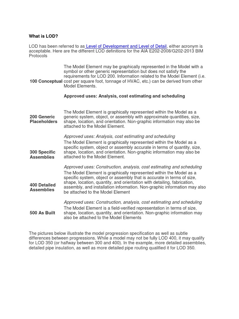 What Is LOD?: 100 Conceptual | PDF | Building Information Modeling ...