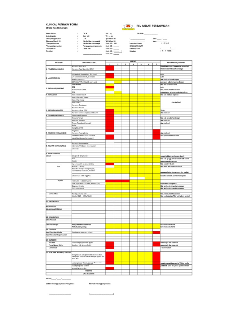 Clinical Pathway Stroke | PDF