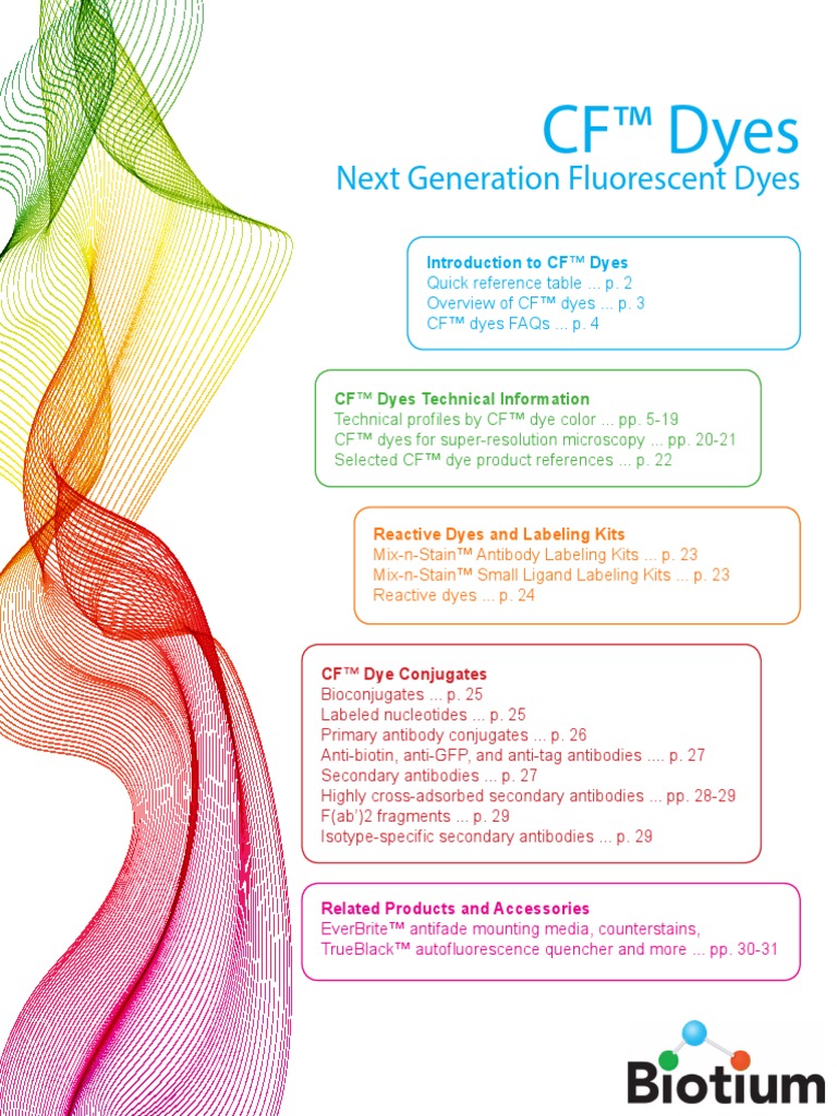CF Dye Selection Guide | PDF | Fluorophore | Fluorescence