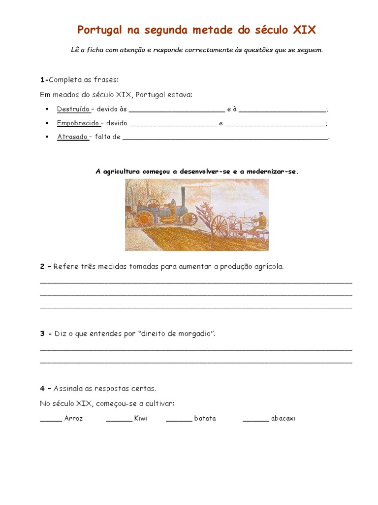 Portugal Na Segunda Metade Do Século XIX | PDF | Indústrias | Portugal