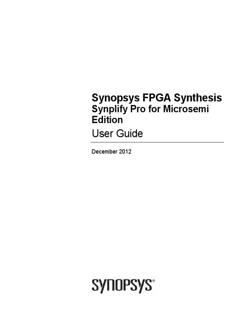 Synposis FPGA Synthesis User Guide | PDF | Field Programmable Gate ...