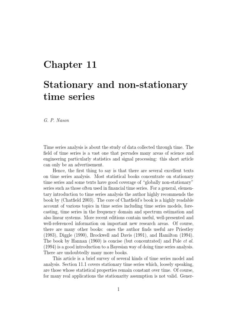 Chapter11 PDF | PDF | Stationary Process | Spectral Density