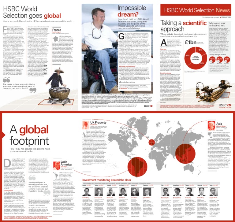 Customer Newsletter | PDF | Hsbc | Diversification (Finance)