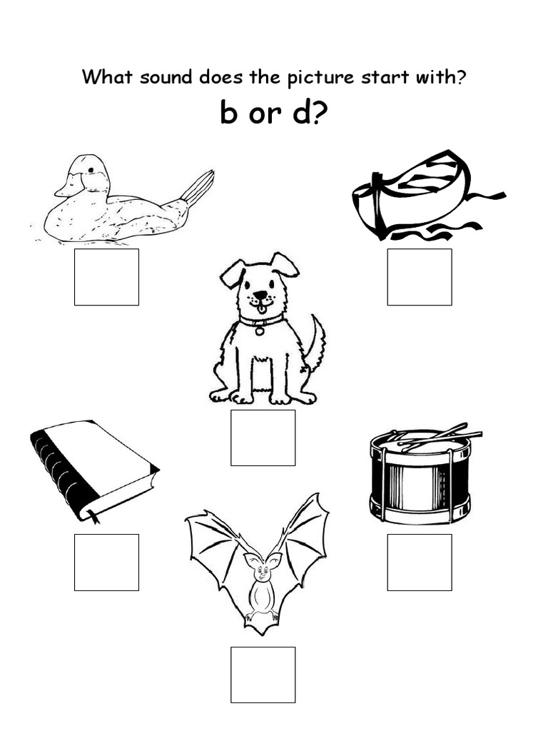 Bord?: What Sound Does The Picture Start With? | PDF