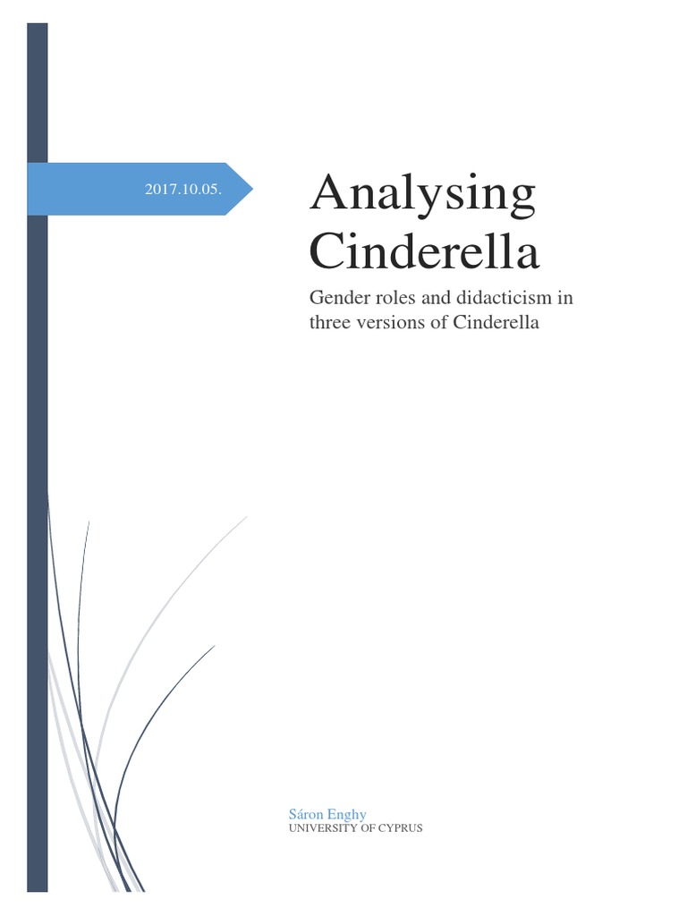 Cinderella: Gender Roles in Three Versions | PDF | Cinderella | Fairy Tales