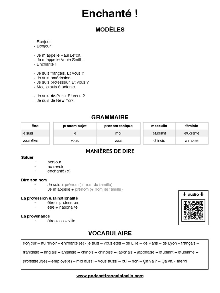 Lecon1 Podcast | PDF | Arts du langage et discipline | Études des langues étrangères