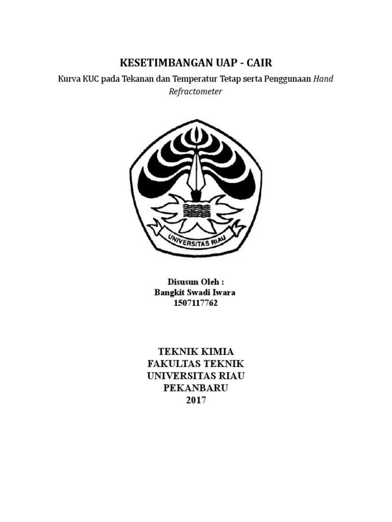 Kesetimbangan Uap - Cair | PDF