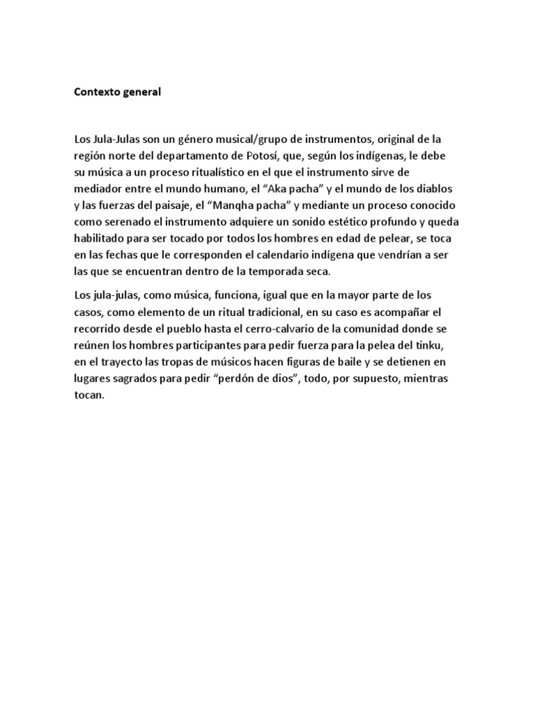 Jula-Jula: Música y Ritual Andino | PDF | Arte