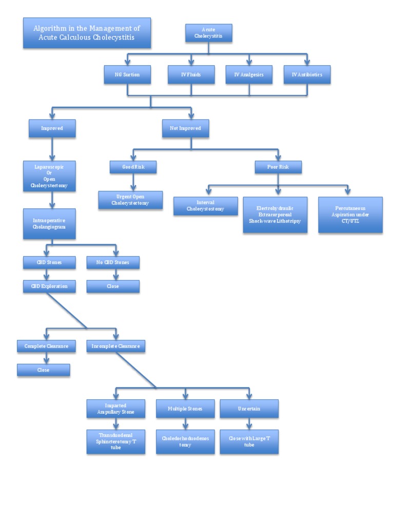 Algorithm in The Management of Acute Calculous Cholecystitis | PDF