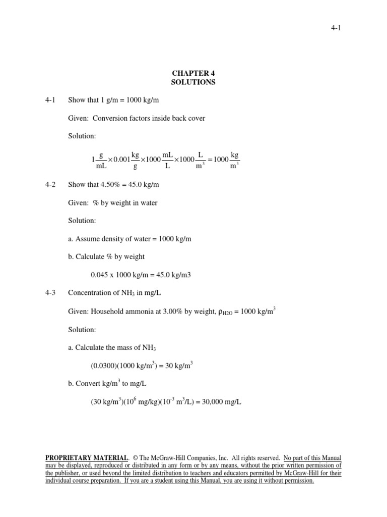 Ch4 Solutions | PDF | Ph | Titration