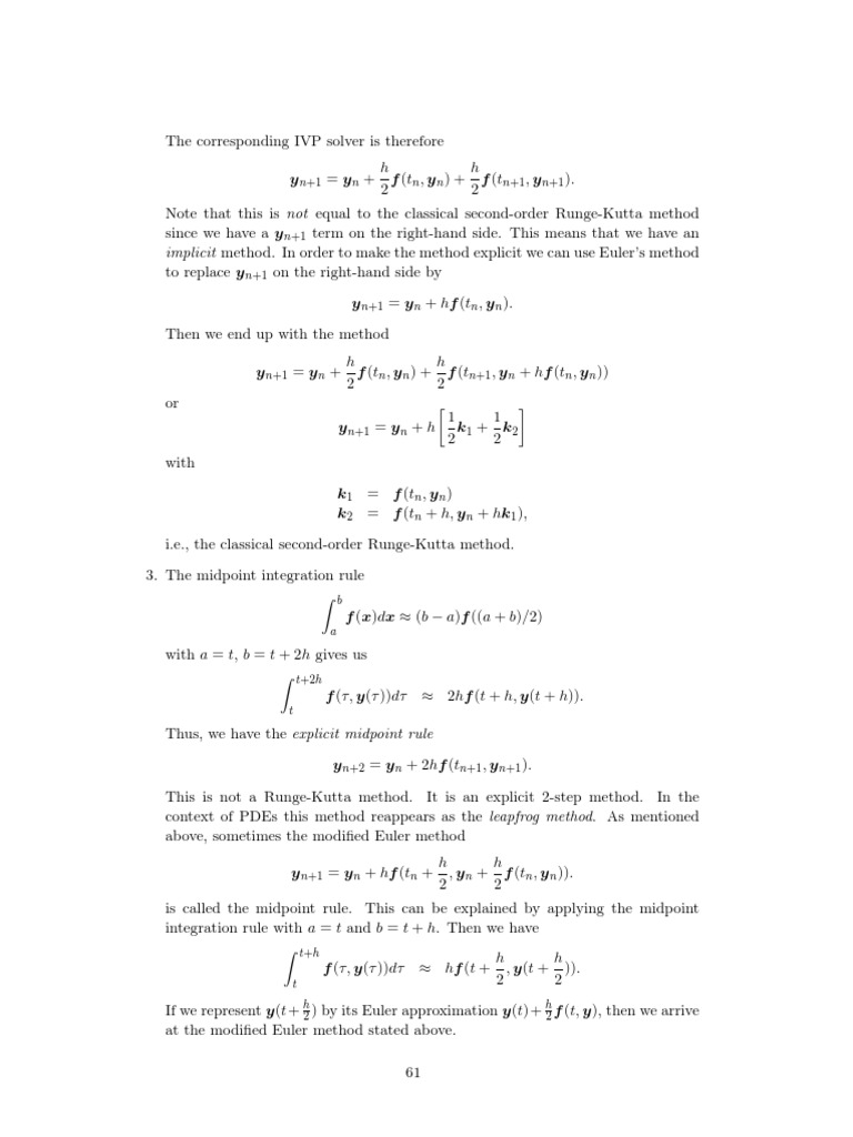 Runge Kutta Derivation | Mathematical Analysis | Differential Calculus