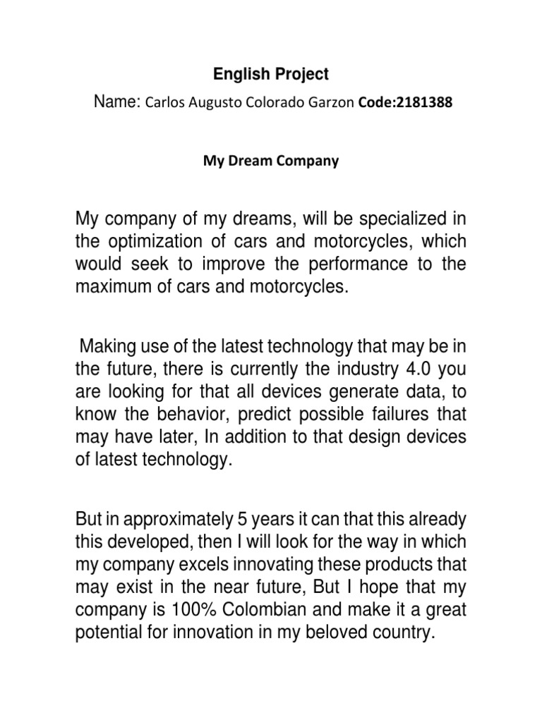 English Project 3 Term | PDF