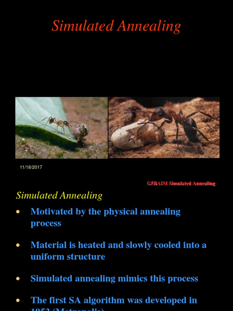 SIMULATED ANNEALING.ppt | Mathematical Optimization | Computational Science