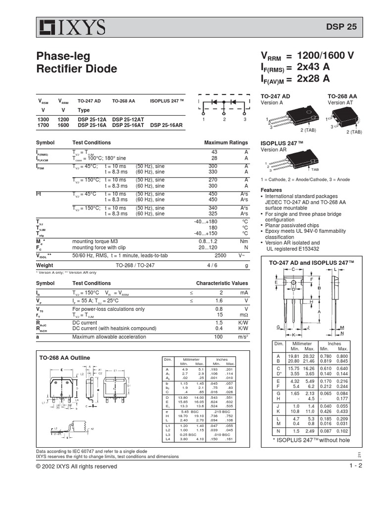 Datasheet | PDF | Components | Electrical Equipment