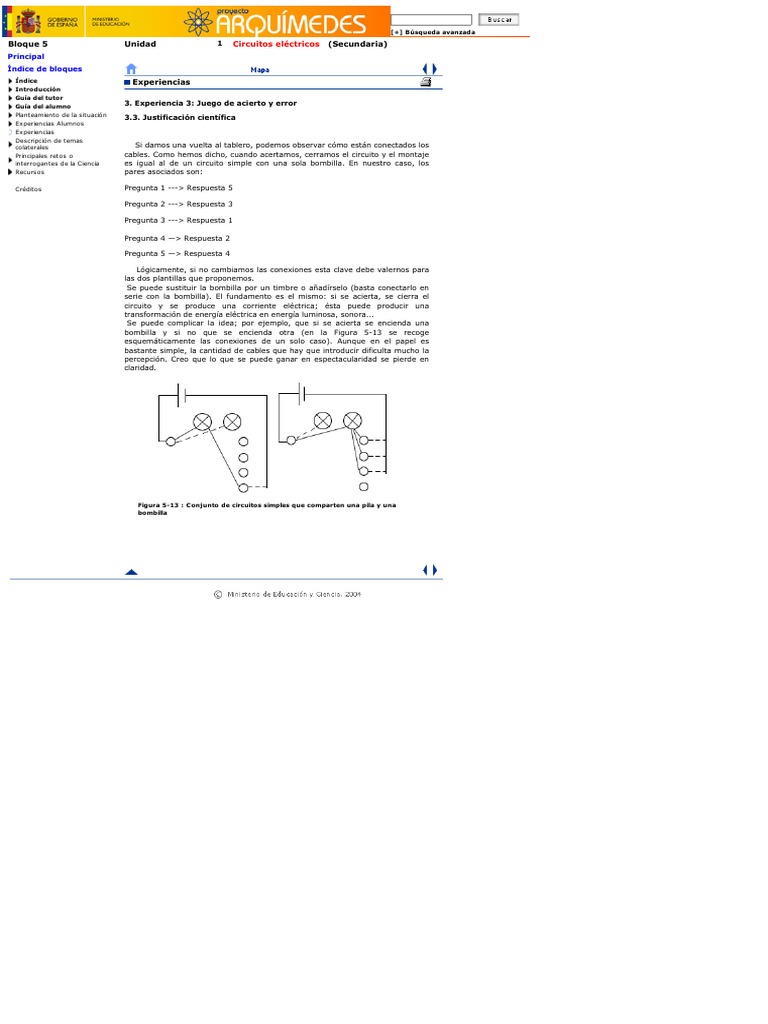 Conexion Electrica Juego Acierto Error 2 | PDF | Science | Ciencia ...