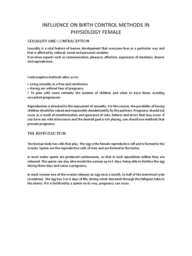 Paper Anticonceptivos Ingles Exponer | PDF | Birth Control | Combined ...
