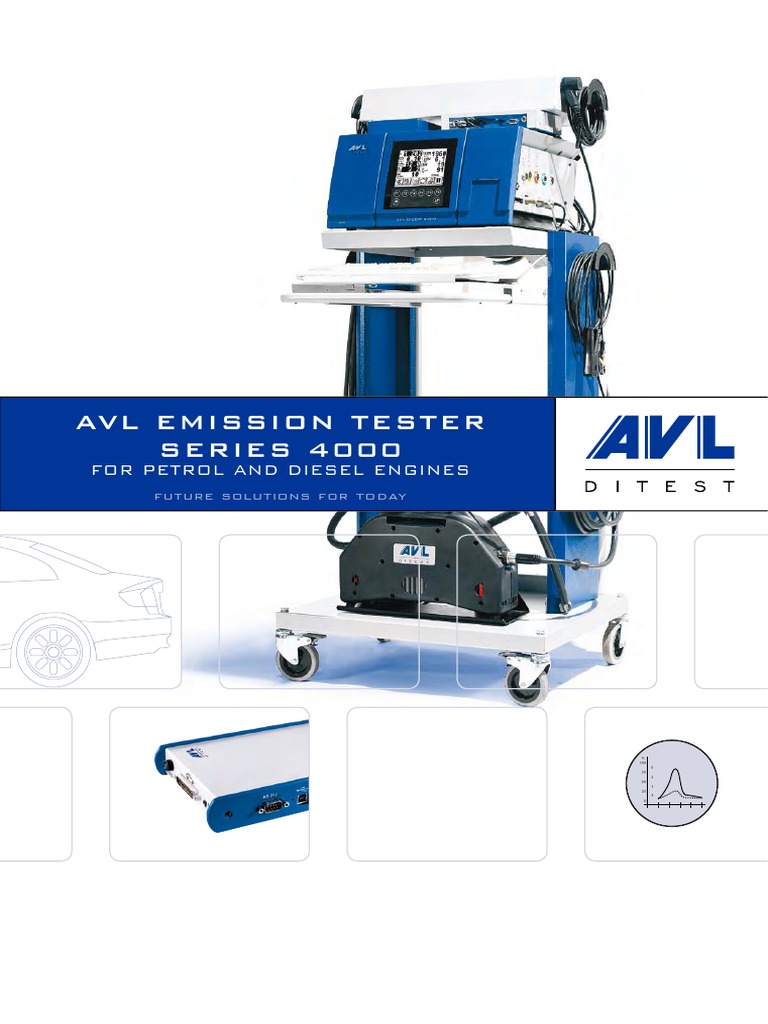 Avl Ditest Analizador Gases Avl-Serie-4000 en | PDF | Exhaust Gas ...