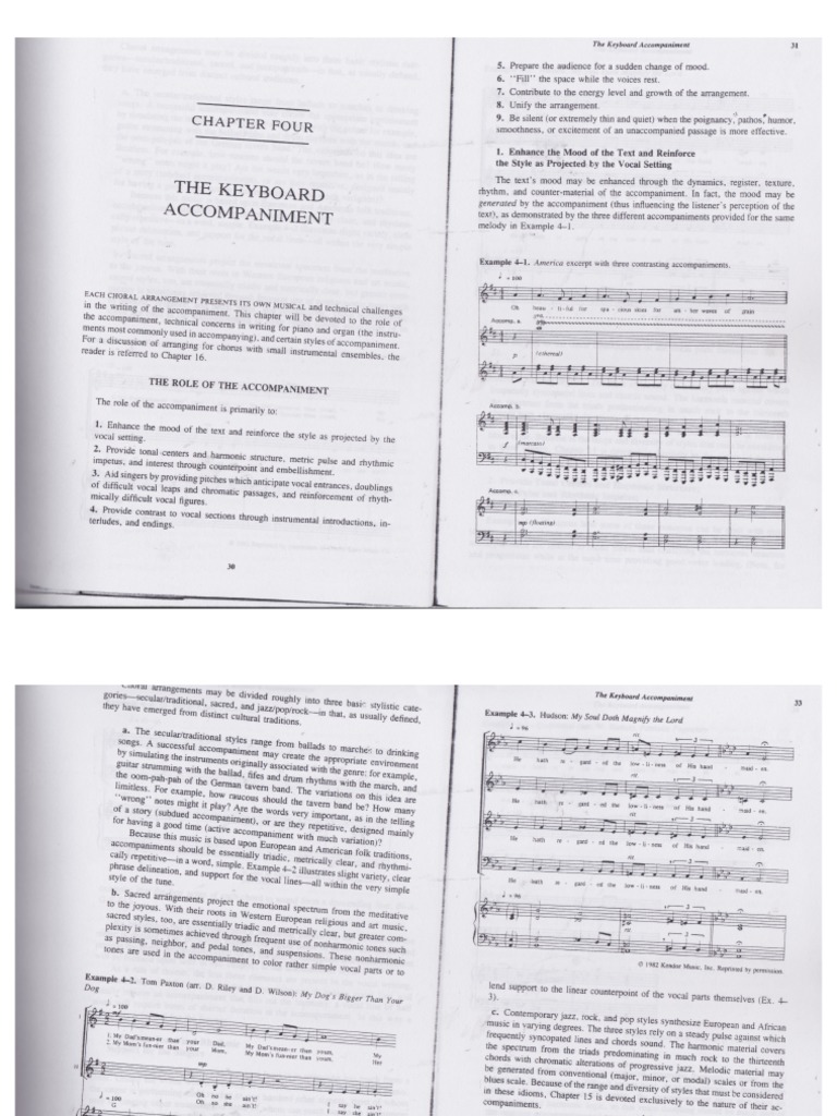 Chapter IV Contemporary Choral Arranging | PDF