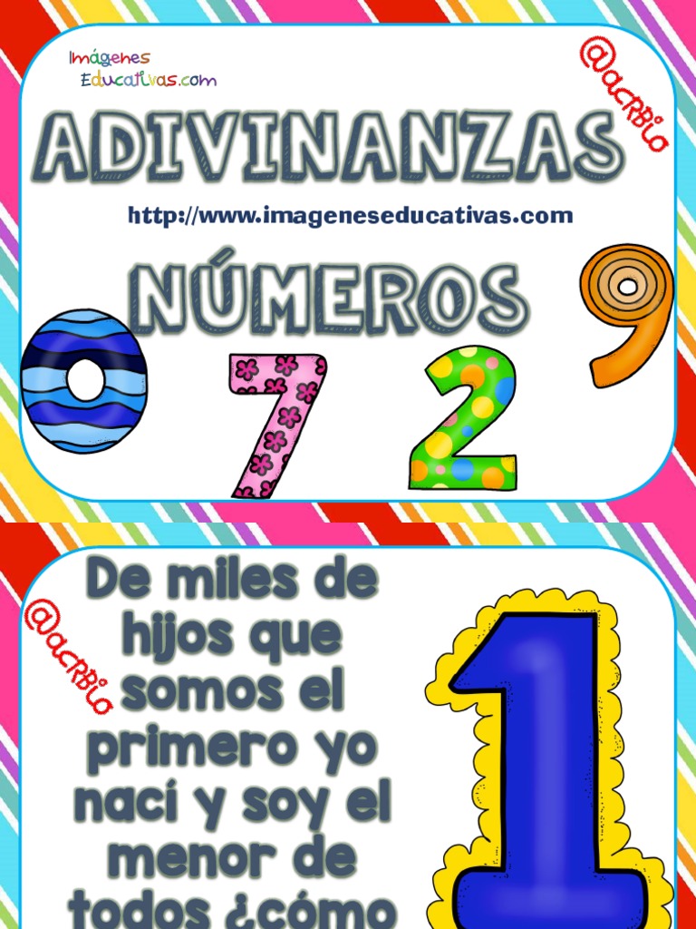Adivinanzas de Números PDF | PDF