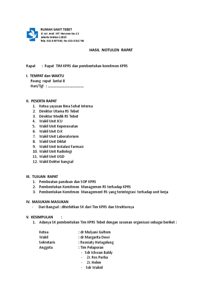 Hasil Notulen Rapat 2 | PDF | Pengembangan Diri | Sains & Matematika
