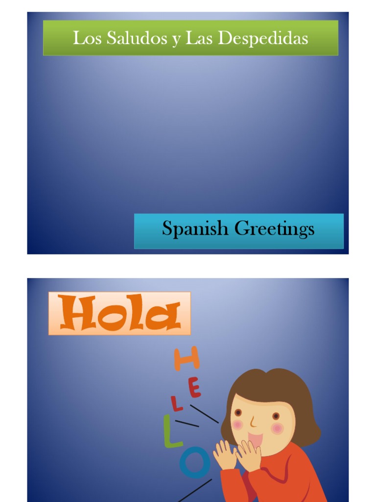 Los Saludos y Despedidas en Español | PDF | Estilo de vida
