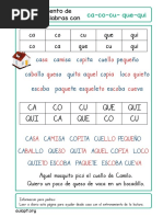 Ficha de G, Gue, Gui | PDF