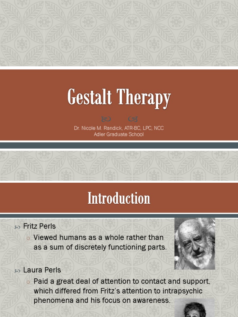 Understanding Gestalt Therapy Concepts | PDF | Gestalt Therapy ...