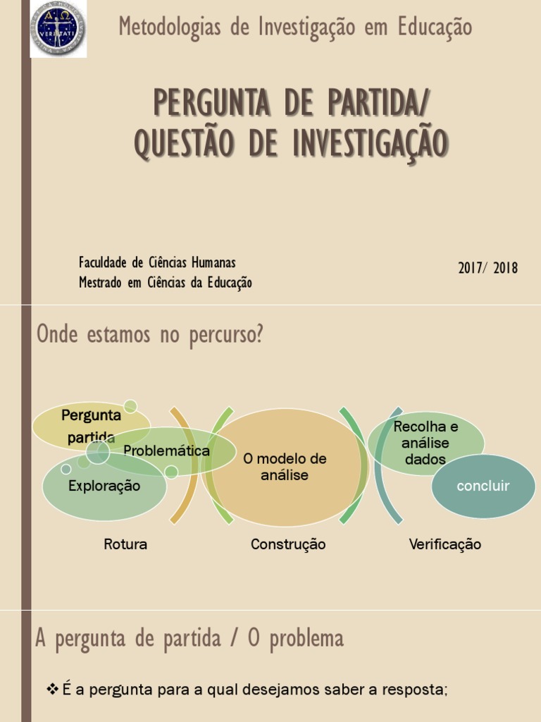 Aula 2 - A Pergunta - Partida (2) - Final | PDF | Science | Teoria