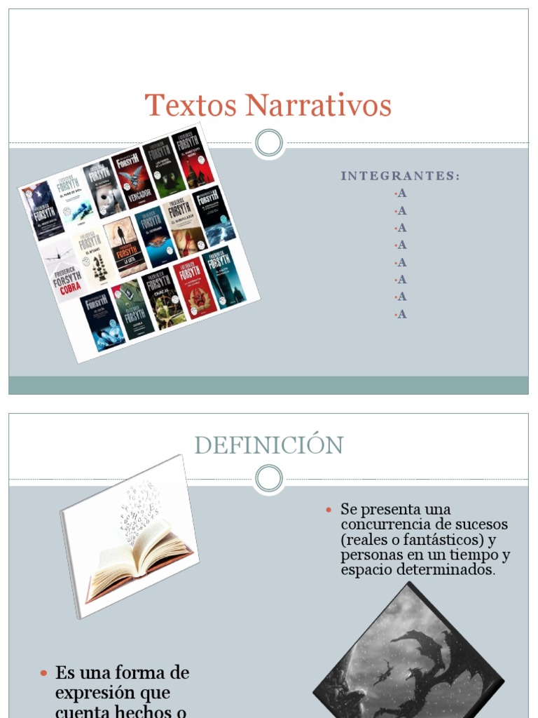 Textos Narrativos | PDF | Narración