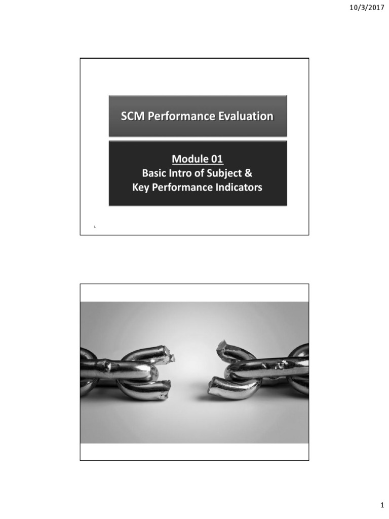 SCM Performance Evaluation: Basic Intro of Subject & Key Performance ...