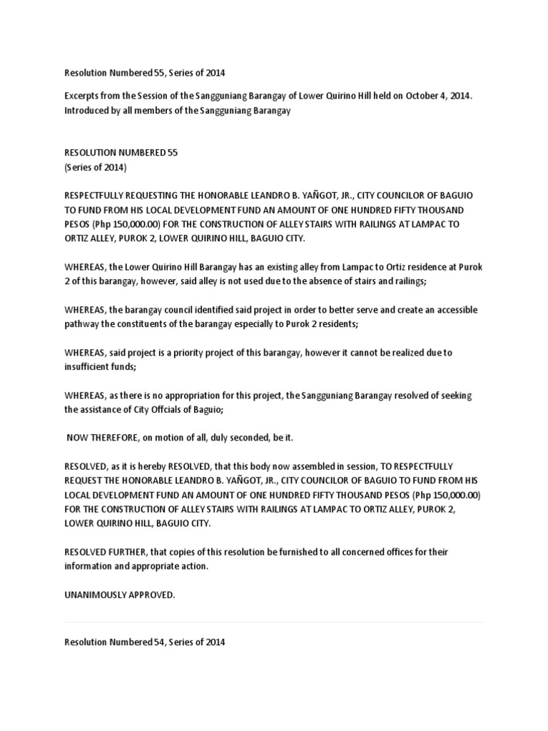 Resolutions | PDF | Philippines | Government