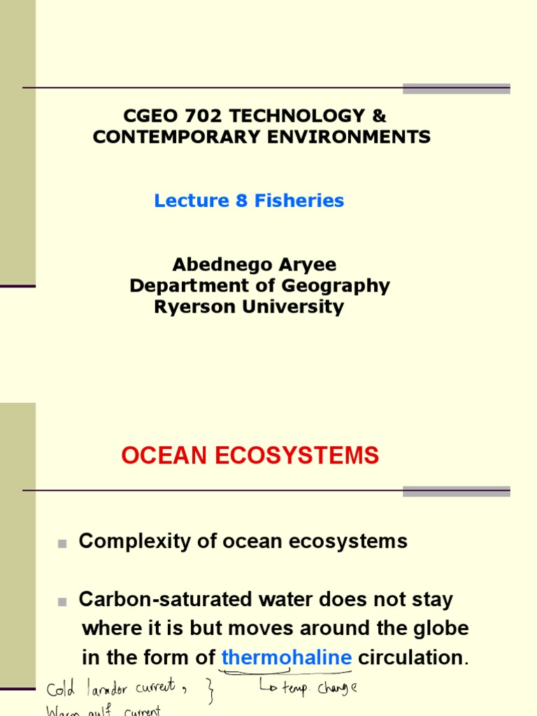 Understanding Marine Ecosystems: A Lecture on Ocean Productivity ...