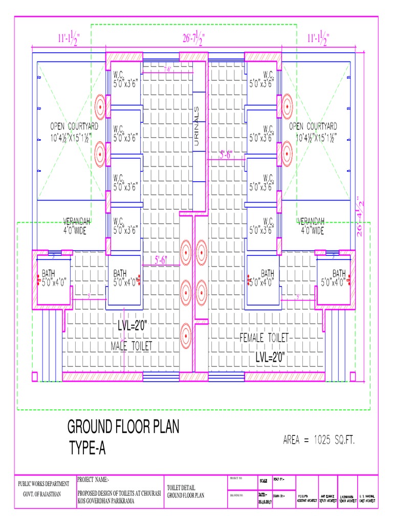 Toilet Design Plan for Chourasi Project | PDF
