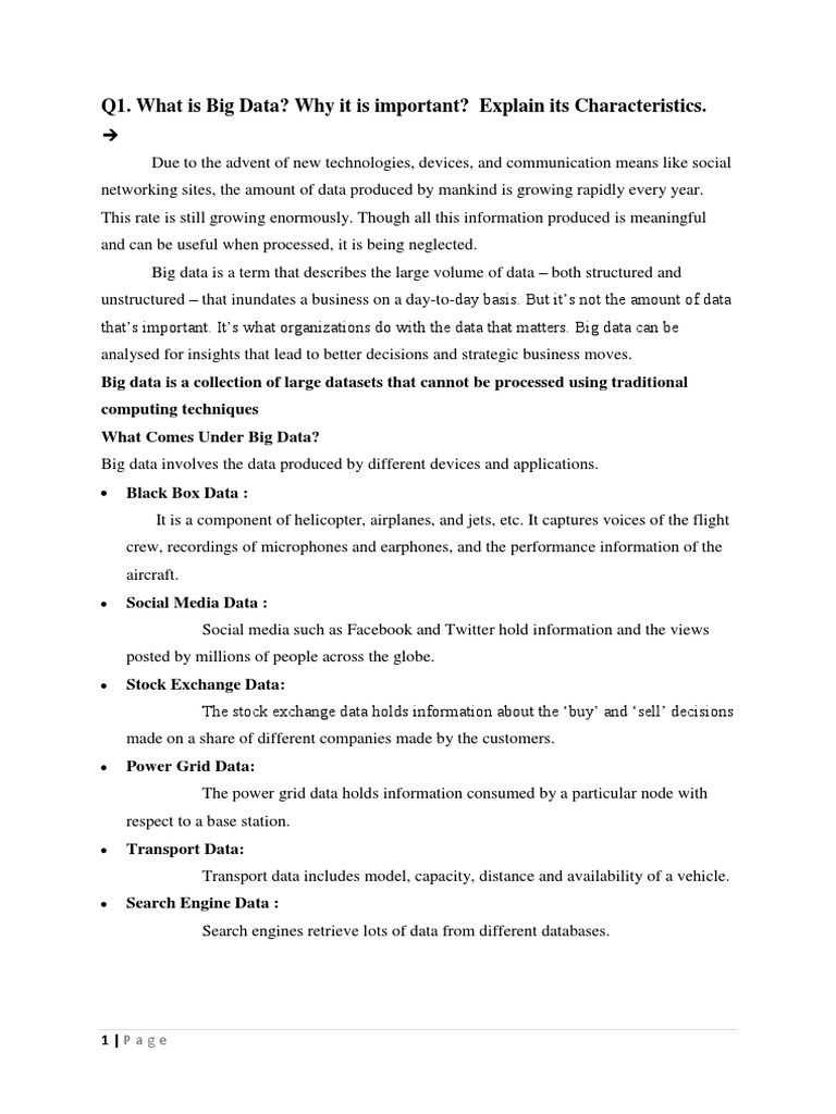 Big Data Analytics | PDF | Apache Hadoop | Cloud Computing