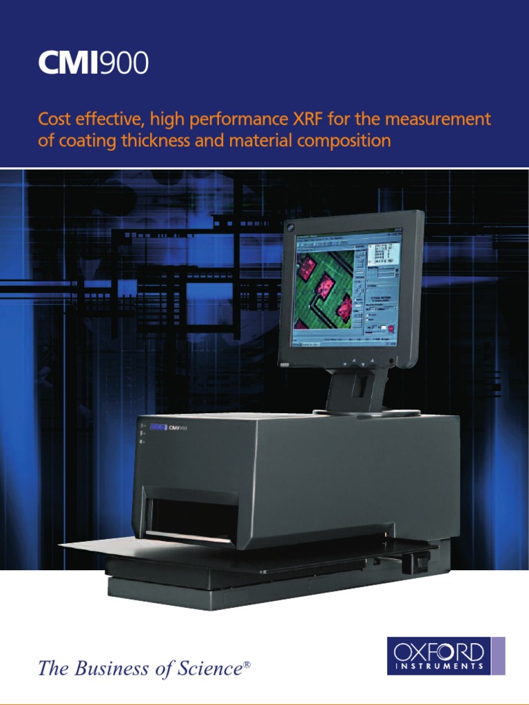 Cmi900 Brochure | PDF | Chemistry | Applied And Interdisciplinary Physics