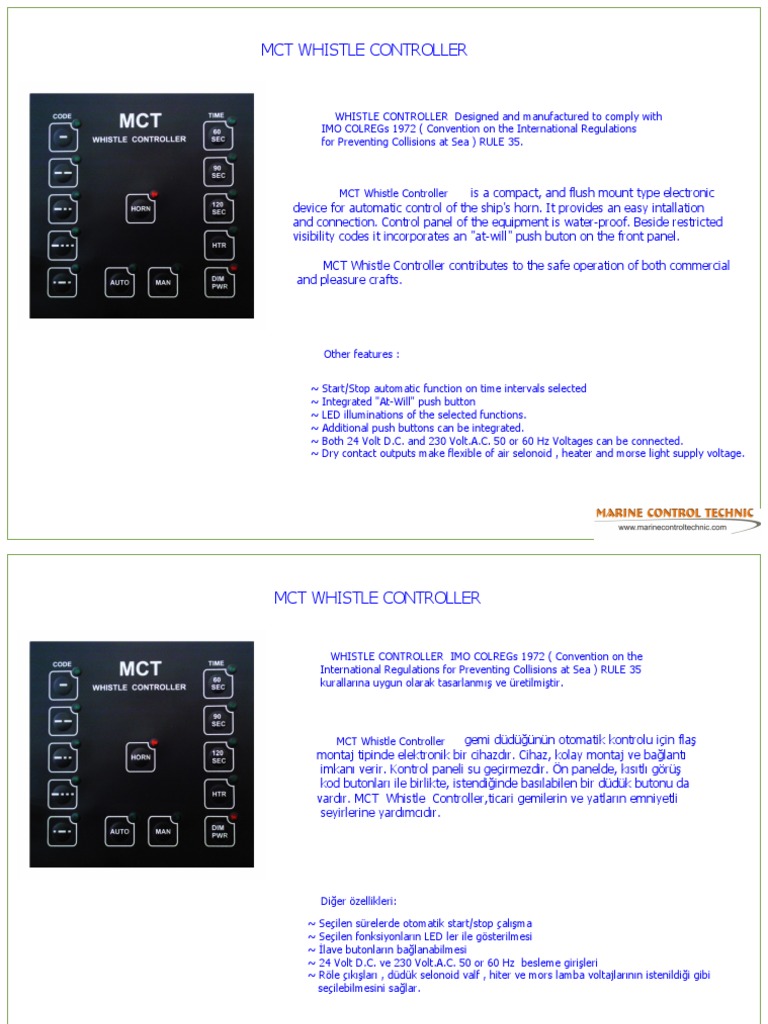 Whistle Controller Manual | PDF