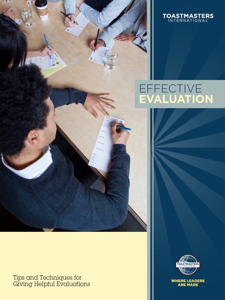 Effective Evaluation 202 PDF | PDF | Public Speaking | Leadership