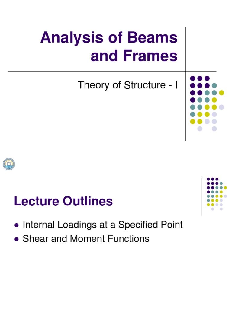 Analysis of Beams and Frames: Theory of Structure - I | Download Free ...