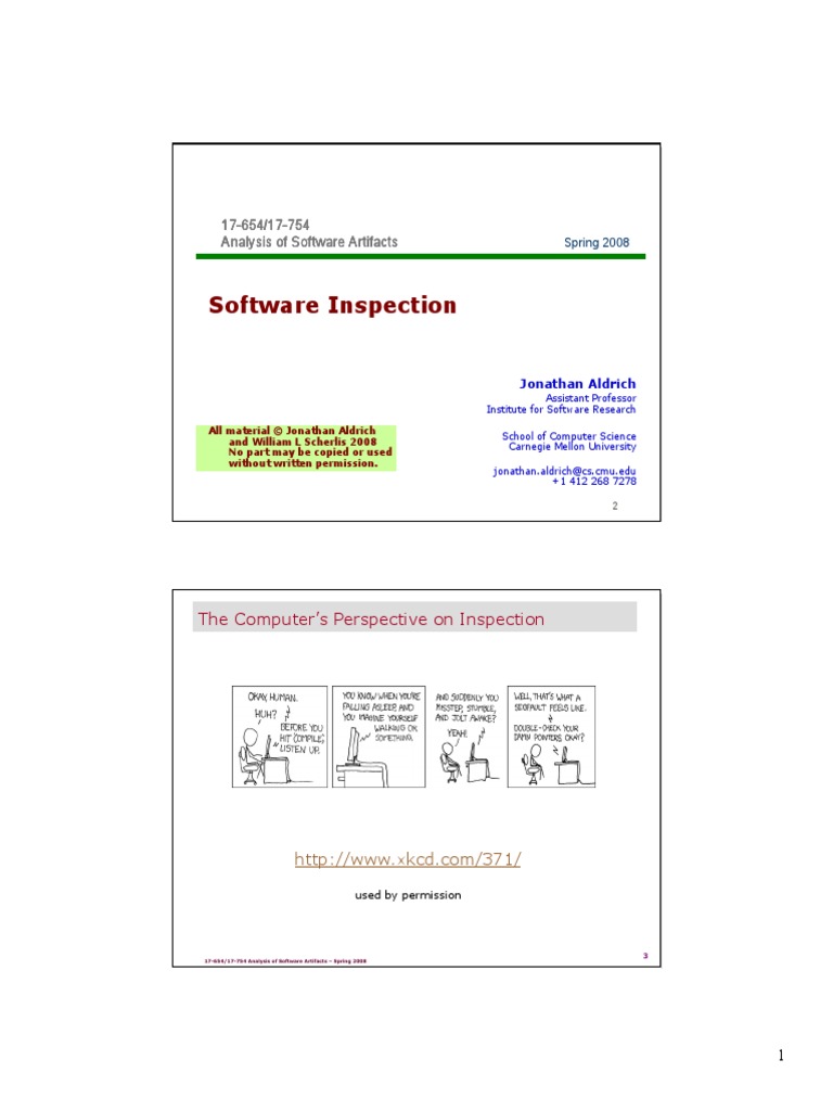 5 Inspection | PDF | Software Bug | Specification (Technical Standard)