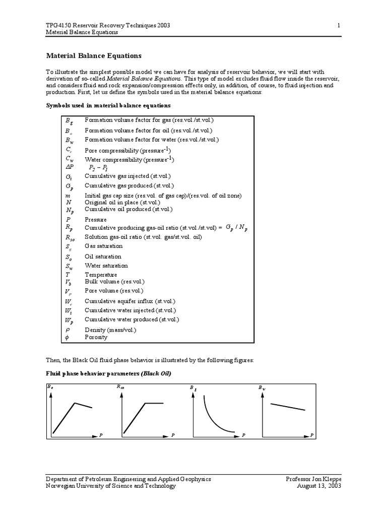 Tech Reservoir MBE Matbal | PDF | Petroleum Reservoir | Porosity