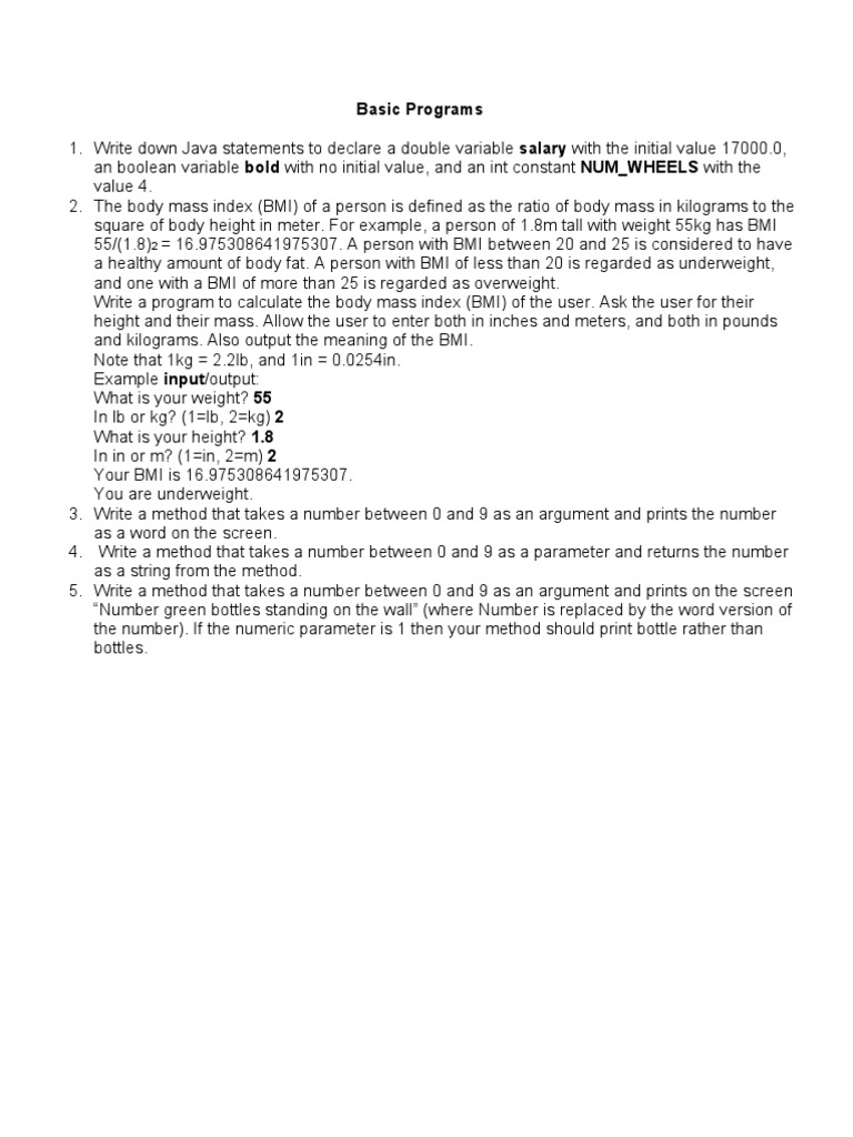 MKP (PCIT4303) JAVA 5 IT 68 Java Assignments | PDF | Array Data Type | Class (Computer Programming)