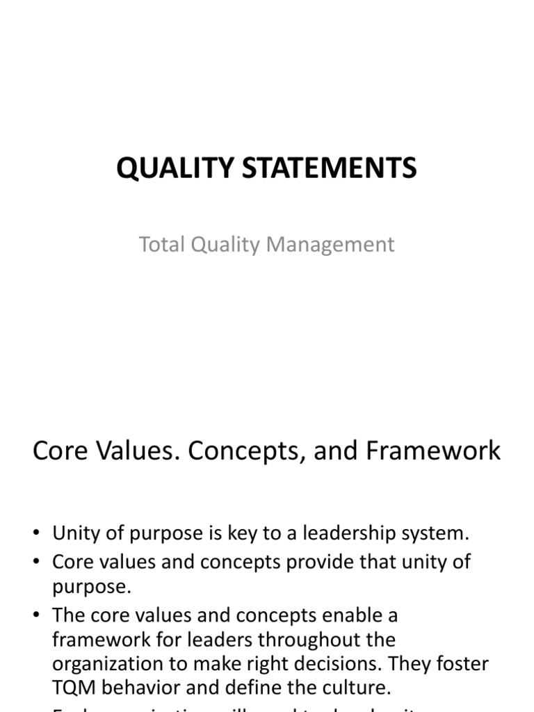 Quality Statements | PDF | Quality Management | Accountability