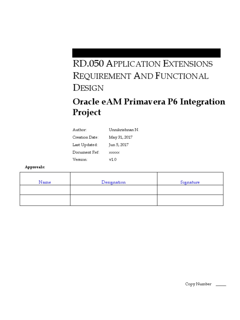 Oracle Eam Primavera P6 Integration V10 Pdf Oracle Database Application Programming Interface 4558
