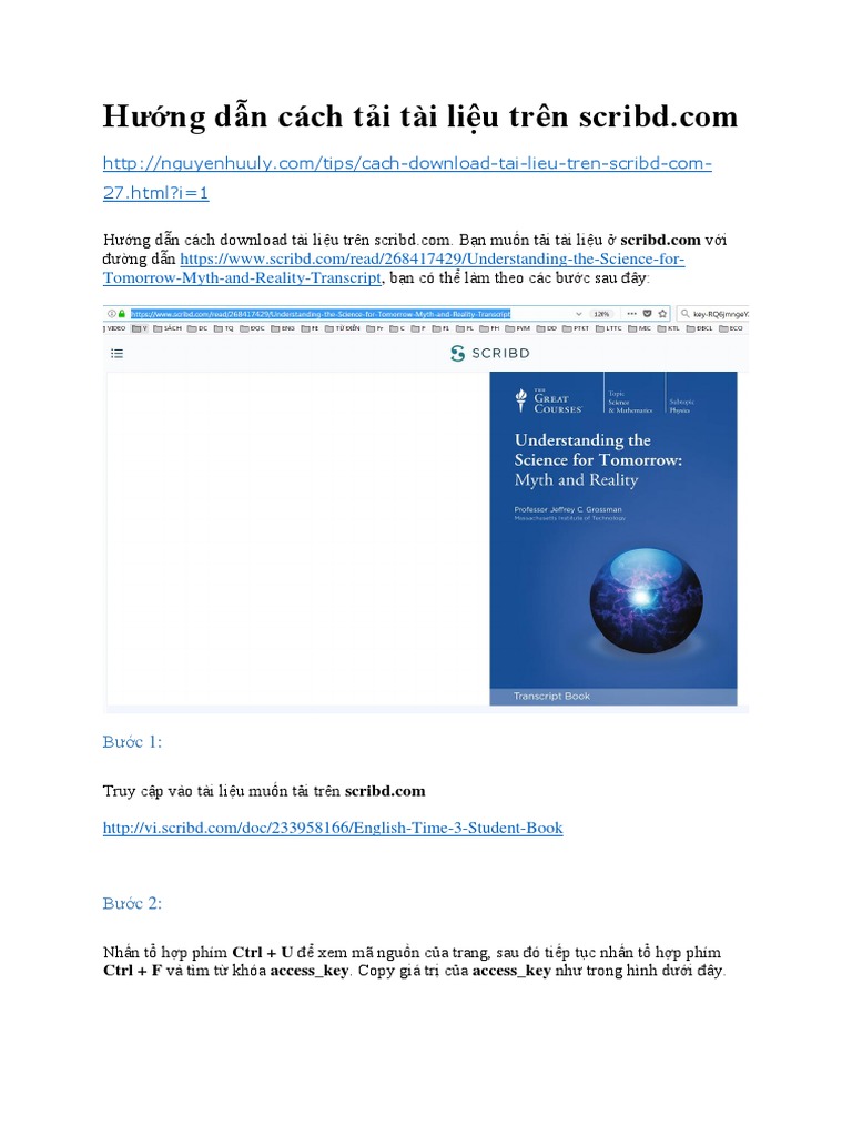 Hướng Dẫn Cách Tải Tài Liệu Trên | PDF