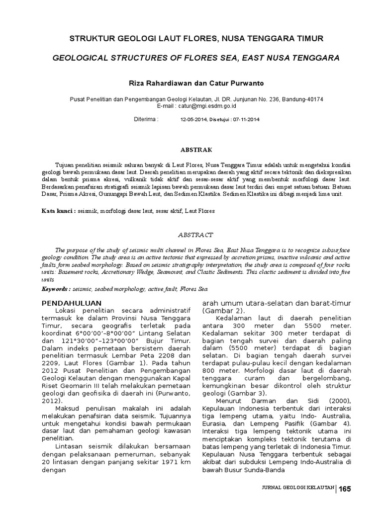 Geologi Laut NTT | PDF