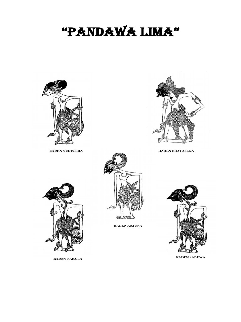 Pandawa Lima: Karakter Utama Wayang | PDF
