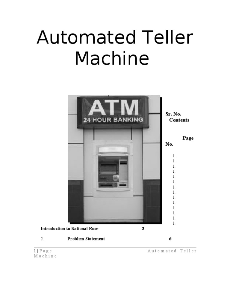 Atm | PDF | Automated Teller Machine | Use Case