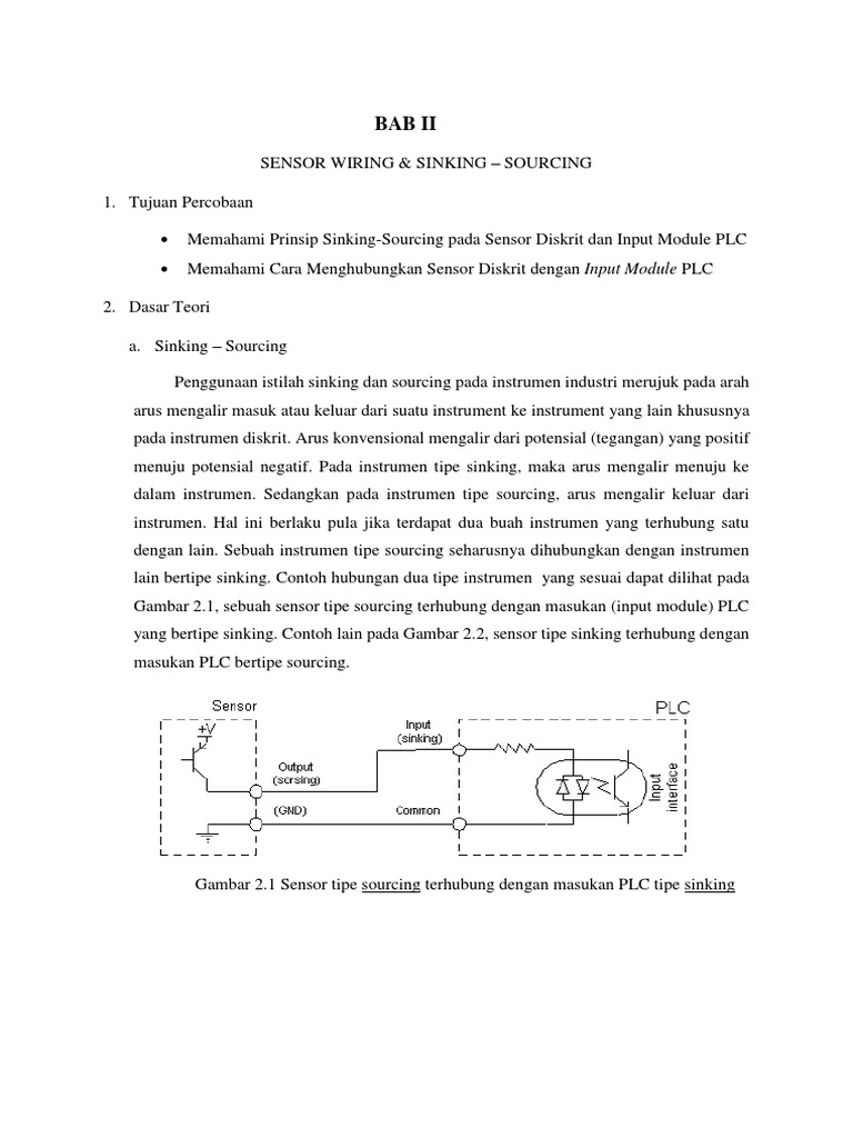Panduan Sensor dan PLC Sinking-Sourcing | PDF | Sains & Matematika ...