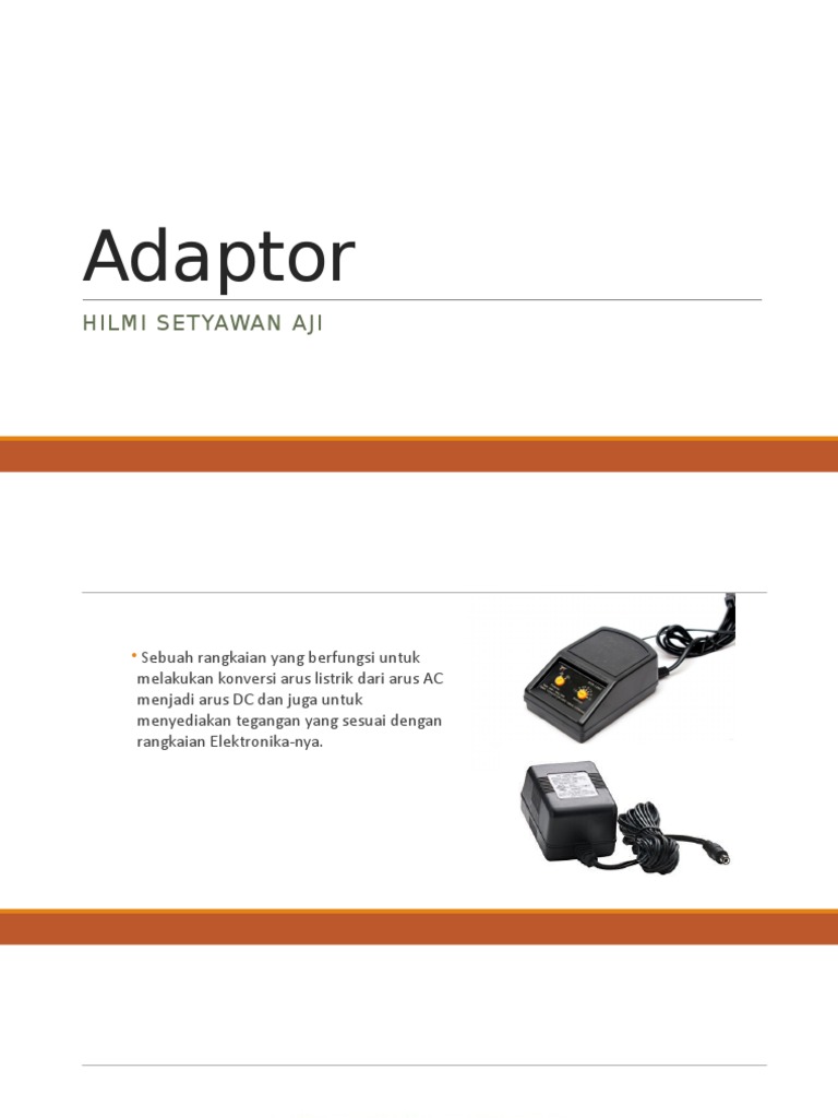 Prinsip Kerja Adaptor | PDF